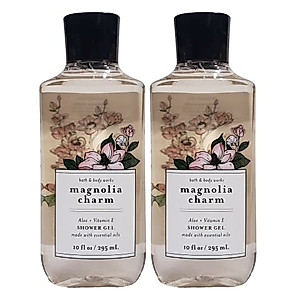 Bath and Body Works Magnolia Charm Shower Gel Gift Sets 10 Oz 2 Pack (Magnolia Charm)