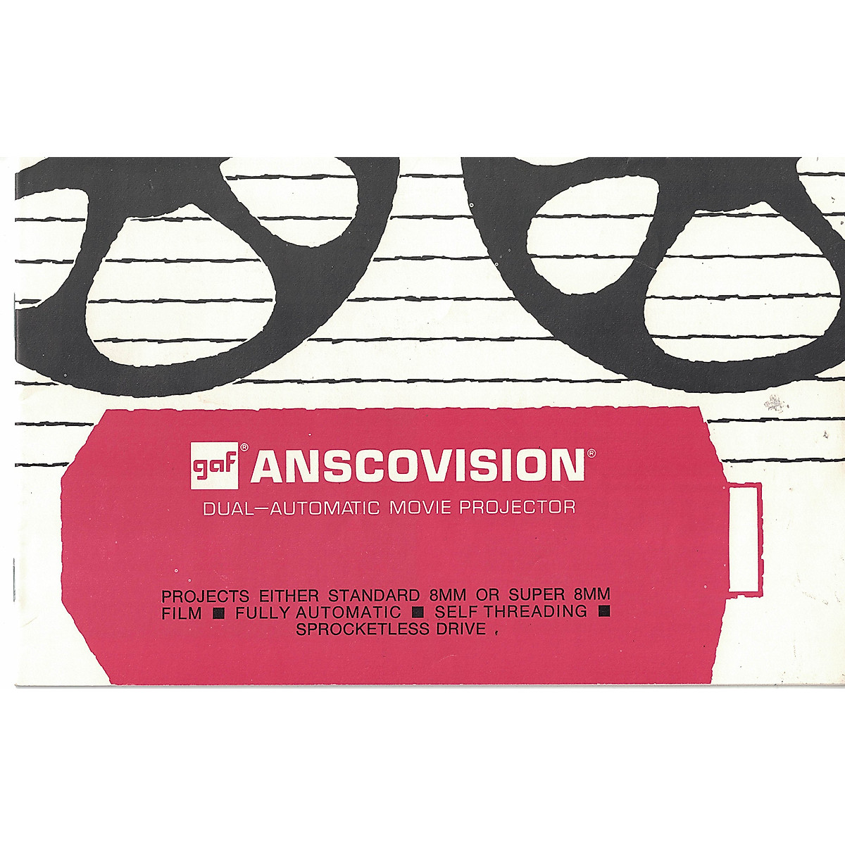 GAF AnscoVision Dual Super 8MM and 8MM Film Projector