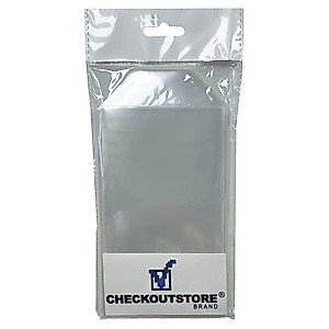 CheckOutStore 100 Mini Slimline Die Clear Storage Pockets (3 5/8 x 6 1/2)