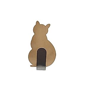 Coat Hangers Coat Hooks Wall Mounted 2pcs Self Adhesive Hooks Cat Pattern Storage Holder for Bathroom Kitchen Hanger Stick on Wall Hanging Door Clothes Towel Racks Wall Mounted Modern Coat Rack