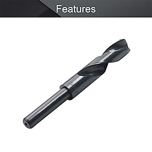 Utoolmart 155mm Length 1/2 inches High-Speed Steel Metal Twist Drill Bit Shank/Retractor Drill Bit Set Tool Straight Shank Rolling Process 18.5mm Drill Bit Diameter