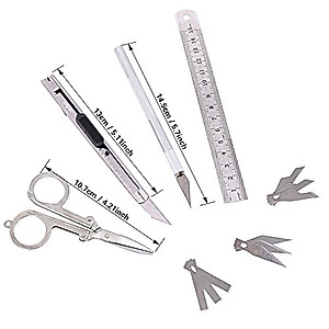 Swpeet 27Pcs Professional Kit for Gundam Modeler Basic Tools, Kit for Gundam Model Tools Kit Perfect for Model Kit Building Beginner Hobby Model Assemble Building with Duty Plastic Container