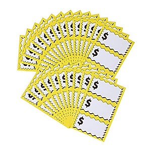 Sunburst Systems 7071 Large Item Pricing Stickers, 75 Count, with Space to Write Pricing