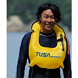 TUSA Sport Snorkeling Vest, Adult, Yellow, SV-4500