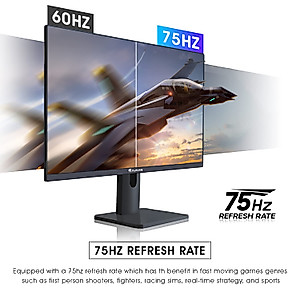 HAJAAN 24” Inch Full HD (1920 x 1080) IPS Desktop Monitor, 75 Hz Refresh Rate, Adjustable Tilt, Wall Mountable HDMI & VGA Ports | Monitor for PC, Ideal for Home & Business (S2423i)