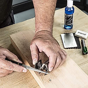 Trend Complete Diamond Sharpening Kit: Double-Sided Credit Card Stone & Mini Taper File w/ Lapping Fluid, Cleaning Block, Instructional DVD & Guide, DWS/KIT/C