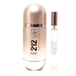 212 VIP ROSE by Carolina Herrera, EAU DE PARFUM SPRAY 2.7 OZ & EAU DE PARFUM SPRAY .34 OZ MINI (TRAVEL OFFER)