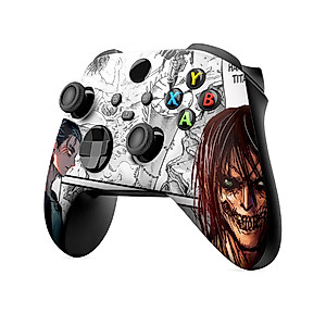 DreamController Attackk On Titan Custom X-box Controller Wireless compatible with X-box One/X-box Series X/S Proudly Customized in USA with Permanent HYDRO-DIP Printing (NOT JUST A SKIN)