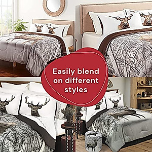 Safdie 60417.3DQ.02 Full/Queen Deer in Snowy Forest Comforter Set