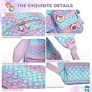 KIDNUO Girls Backpack,15.6 Inch Laptop School Bag Large Primary Elementary Middle College Bookbags Kids Backpacks for Teens Girls Women Students Anti Theft Travel Daypack (Purple)