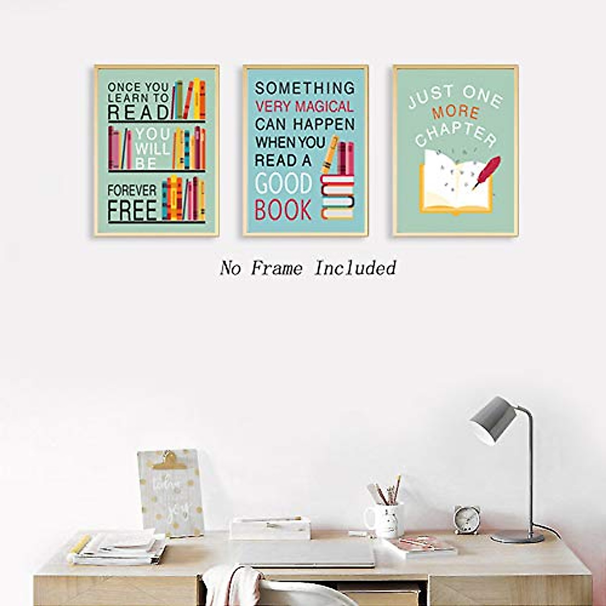 Colorful Watercolor Book Art Posters - Motivational Quotes for ...