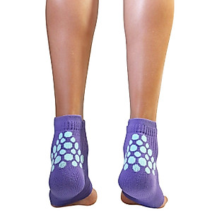 KidSole RX Gel Sports Sock for Kids with heel sensitivity from Severs Disease, Plantar Fasciitis (Toddler 11-2, Purple)