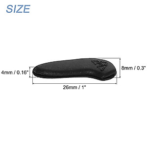 uxcell 20Pcs Blade Knife Tip Protector Cover Plastic Knife Guard Sleeves Knife Blade Tip Sleeves Cover for Kitchen, Black