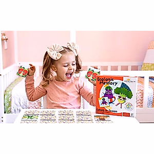 Adventerra Games - Eating in Season - Learning Games for Kids Ages 3-5 - Toddler Learning Toys Ages 3-5 - Educational Toys - Learning Toys - Memory Game for Toddlers - Birthday Gifts for Kid
