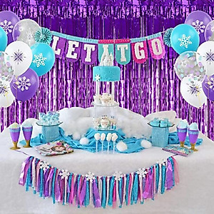 3Pcs Purple Metallic Tinsel Foil Fringe Curtains,3.28 x 6.56ft Purple Photo Booth Backdrop Streamer Curtain,Photo Booth Props,Ideal Bachelorette Party Supplies,Birthday,Christmas, New Year Decor