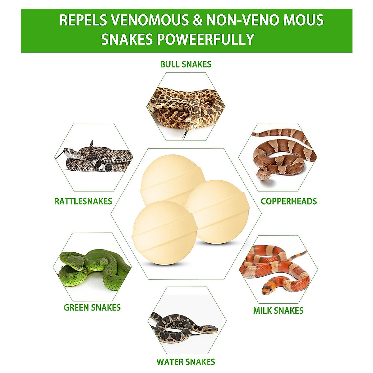 12 Pack Powerful Snake Repellent for Yard, Natural Snake Away Repellent for Indoor Outdoors Lawn Garden Camping, Mouse Repellent, Squirrel Repellent, Rats Repellent