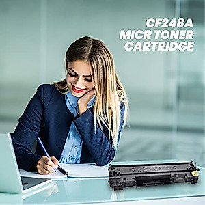 Ampro's CF248A MICR Compatible Toner Cartridge Replacement for HP CF248A 48A MICR or HP 48A for HP Laserjet M29W M15W, M15a, MFP M28a/MFP M28w - Prints 1000 Checks!