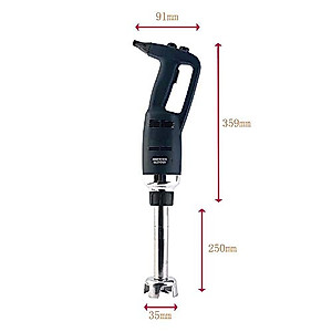 Li Bai 10 in Heavy Duty Big Stix Immersion Blender Handheld Kitchen, Hand Blenders for Kitchen, Commercial Mixer Electric, 500W Removable Shaft 2500rpm to 15000rpm, Emulsifier Blender Handheld