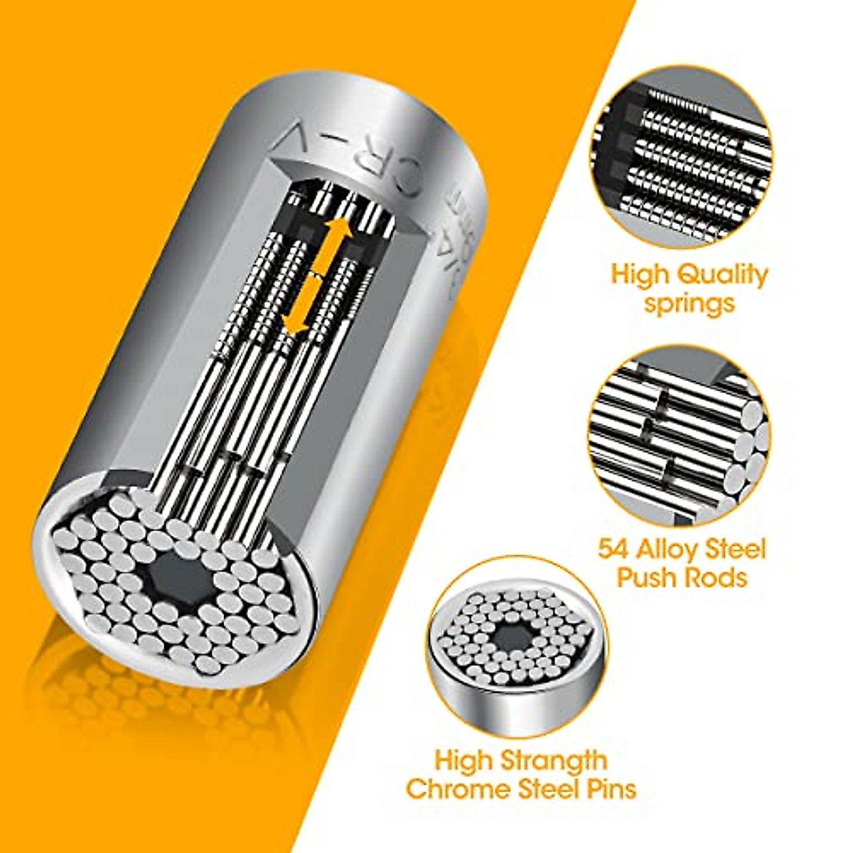 AUIIKIY Gifts for Dad Boyfriend Grandpa Husband Men Him, Multitool Universal Socket, Cool Gadgets for Men, Fathers Gifts Day Birthday Christmas Gifts from Wife Son Daughter, 2022 Stocking Stuffers