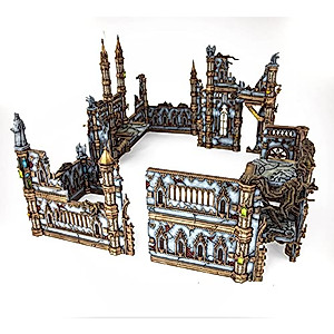 Rampart Modular Terrain Eternal Cathedral Core Set - Unpainted Fully Customizable Scaled Tabletop Terrain by Archan Studio - for Kids and Adults Ages 14+
