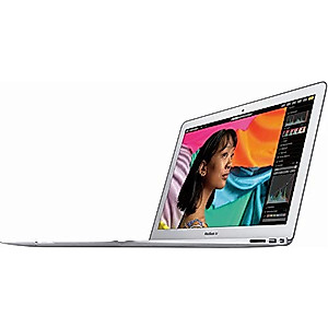 Model Apple MacBook Air 13.3in 1440 x 900 Glossy Display Laptop, Intel Core i5, 8GB RAM, 128GB SSD, Backlit Keyboard, WIFI, Bluetooth, Mac OS, Silver (Renewed)