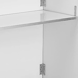 Flash Furniture Amara 4' White Laminate Foldable Bar - Portable Event Bar