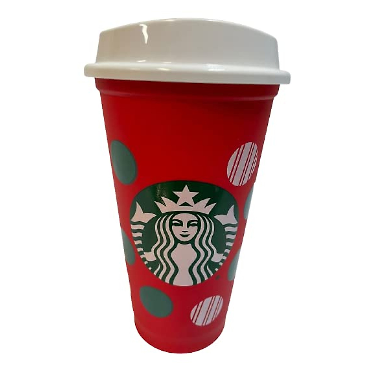 Starbucks Reusable Color Changing 6 Hot Cups - Limited Edition Holiday & Christmas Gift Hot Cups With Lids - 16 Ounces - (Pack of 6)