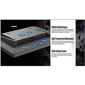 LILLIPUT 12.1" FA1210/C/T Industrial Capacitive Touch Screen 4:3 1024×768 Native 800 cd/m² 900:1 Contrast, 170° Wide Viewing Angles