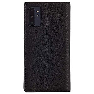 Case-Mate - Samsung Galaxy Note 10+ Case - Wallet Folio - 6.8" - Black Leather