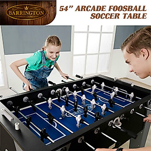 Soccer Foosball Table and Balls Set for Adults, Kids - Arcade Football Game Room Furniture 54 in