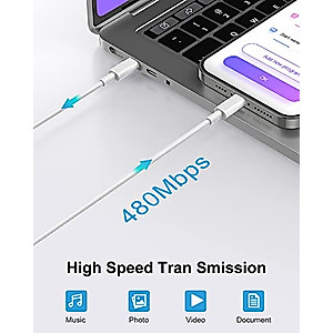 USB C to Lightning Cable 6ft 3Pack,【Apple MFi Certified】 iPhone Fast Charger Charging Cord Cable for iPhone 14/13/13 Pro/12/12 Pro/12 Pro Max/11/Xs Max/XR/X,iPad,AirPods Pro and More