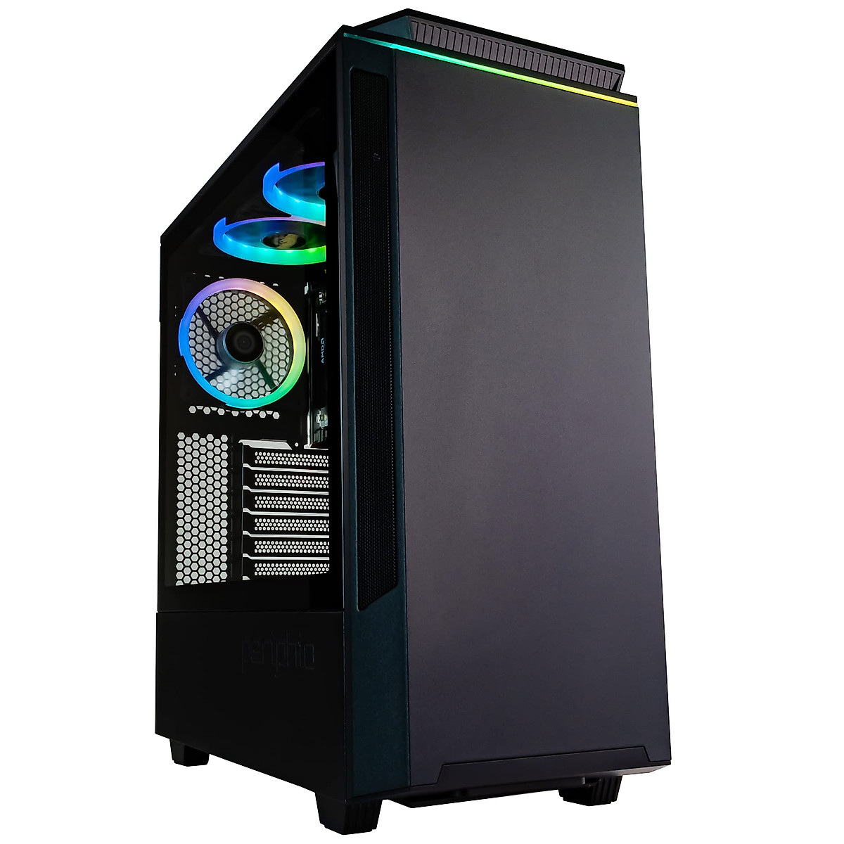 Periphio Reaper Gaming PC Computer | AMD Athlon 3000G | Radeon Vega 3 iGPU (2GB) | 500GB SSD (Solid State) | 16GB DDR4 RAM | HD 1080p Gaming | Windows 10 Home Gaming Desktop (Athlon 3000G)