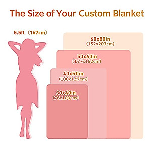 YRAQLVU Gifts for Grandma, Custom Blanket for Grandma, Home is Where Mom is, Mother's Day Personalized Unique Blankets for Best Grandma, Birthday Custom Blanket Gifts