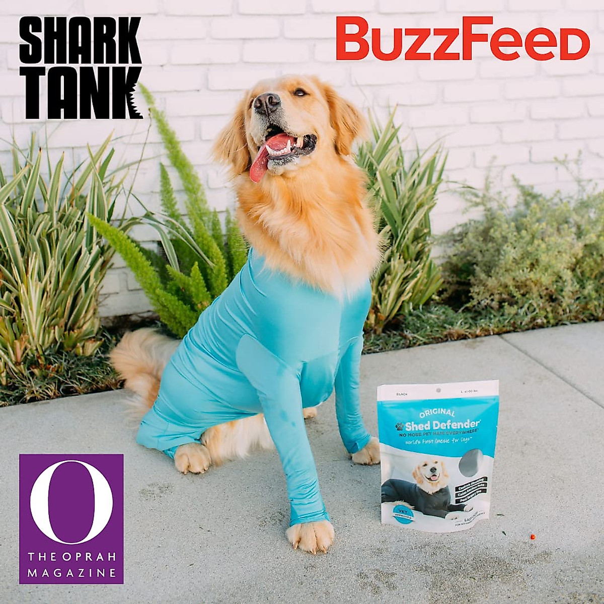 Shed Defender Recovery Suit for Dogs - Seen on Shark Tank, Post-Surgery Dog Onesie, Vet Approved, Anxiety Shirt, E-Collar Alternative, Calming Vest Jacket, Covers Hot Spots & Abdominal Wound, Bodysuit