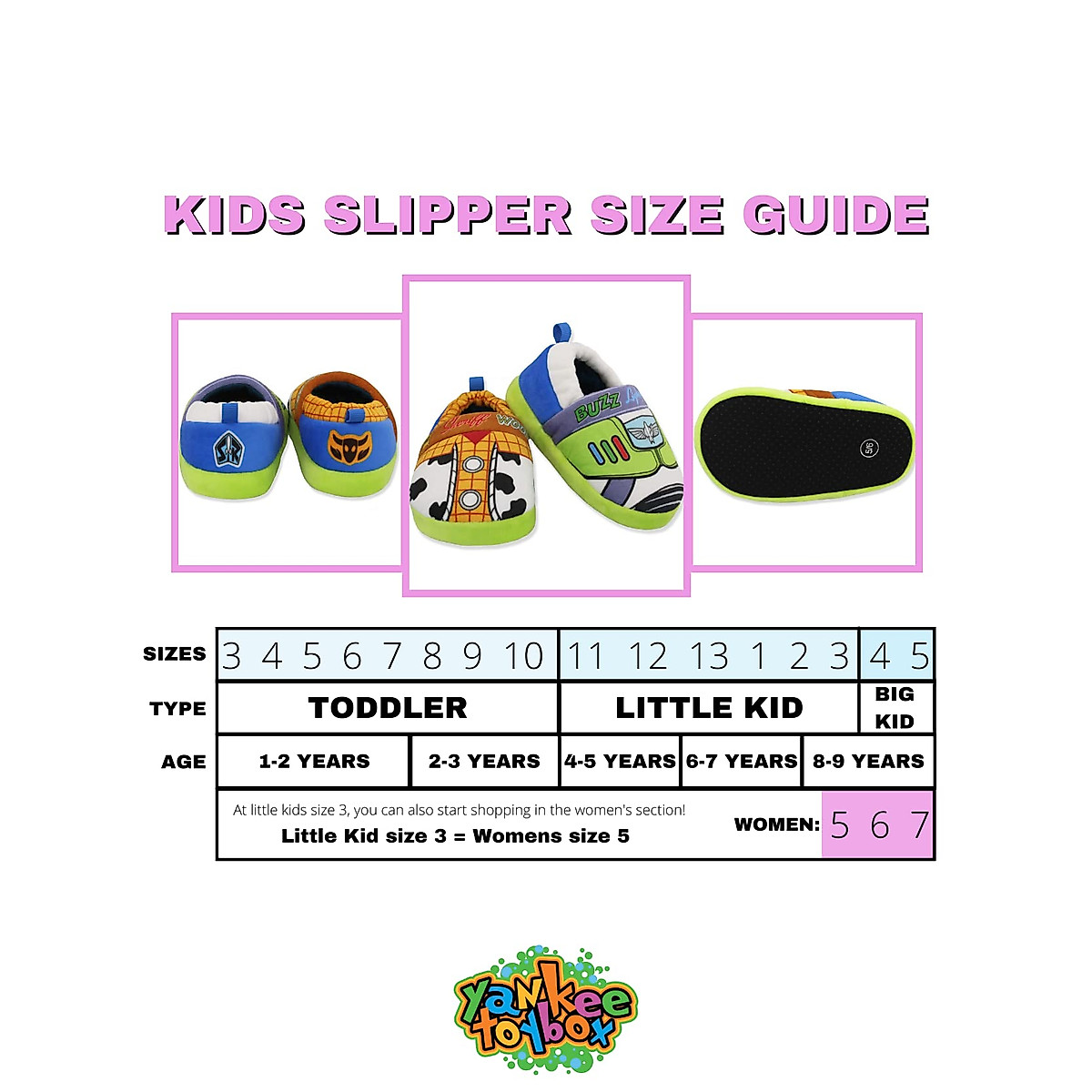 Disney Toy Story Sheriff Woody Buzz Lightyear Little Boys Aline Slippers (Multicolor, 13-1 M US Little Kid)