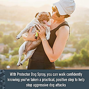 SABRE RED SABRE Protector Dog Spray with Key Ring, 14 Bursts, 12-Foot (4-Meter) Range, Humane Dog Attack Deterrent, Maximum Strength Allowed By EPA