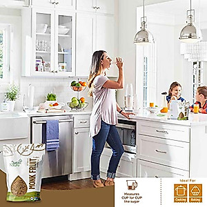 Sweet Nature Monk Fruit Golden Sweetener Non GMO Gluten Free Sugar Substitute Kosher 48 ounces (3 LB)