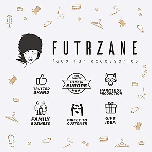 Futrzane Classic Hood Trim - Faux Fur Trim for Hood Replacement - Fur Attachment (M, Bronze Classic)