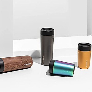 Corkcicle Commuter Cup Insulated Stainless Steel Spill Proof Travel Coffee Mug Keeps Beverages Cold for 9 Hours and Hot for 3 Hours, Ceramic Slate, 17 oz