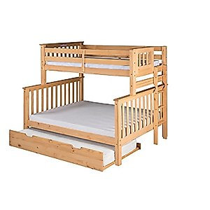 Camaflexi Santa Fe Bunk, Twin over Full, Natural