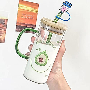 6Pcs Straw Covers, Silicone Straw Tip Covers, Straw Toppers for Tumblers, Reusable Drinking Dust Proof Straw Tip Covers for 6-8mm Straws (Nurse Theme)