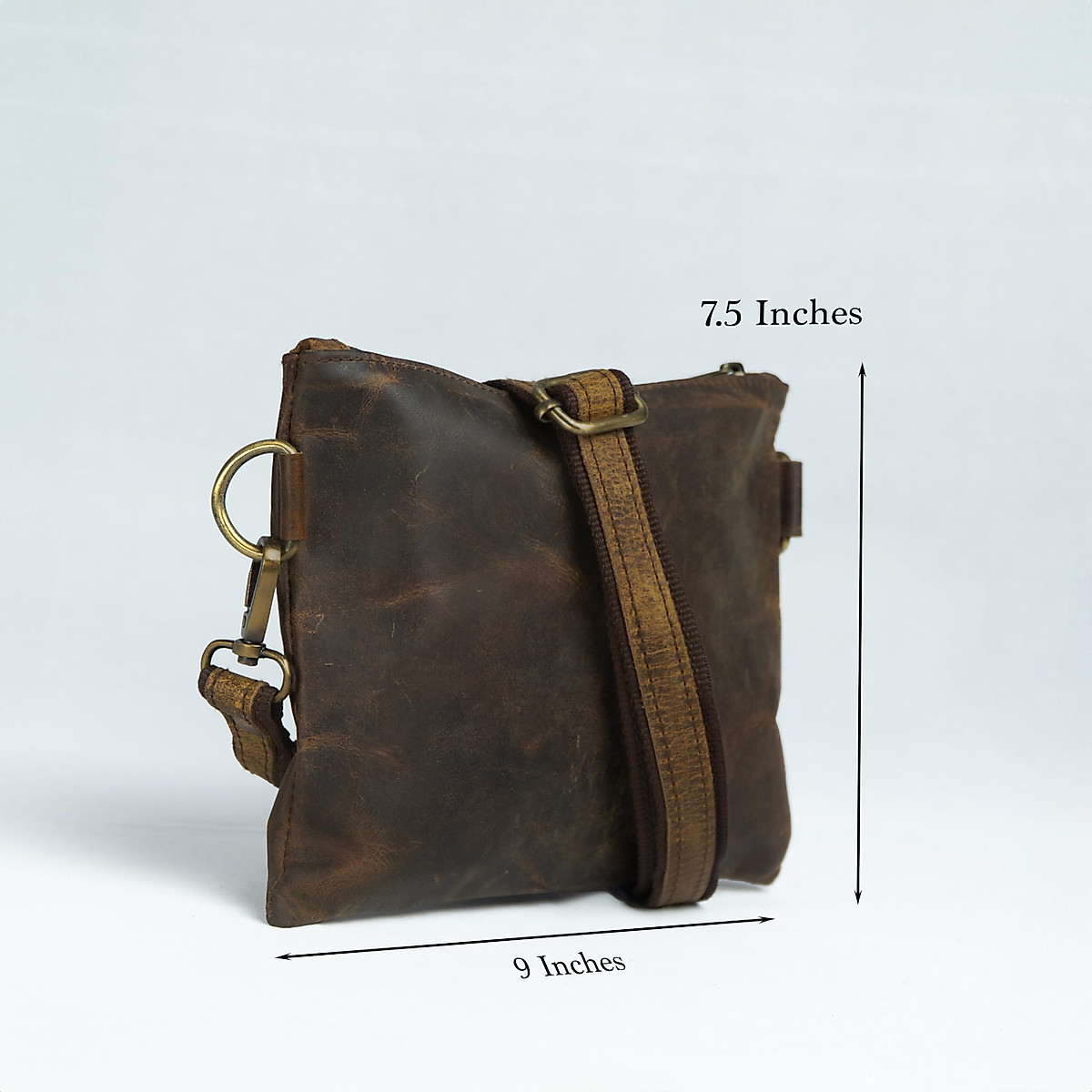 Satchel And Fable Leather Small Crossbody Bag for Women Designer Cell Phone Bag Wallet Purses Adjustable Strap Handbag for Ladies