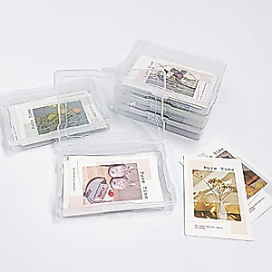 Naivees 24 Pack Photo Case 5" x 7" Photo Storage Boxes Inner Photo Organizer Boxes Clear Plastic Picture Boxes Transparent Craft Keeper Photo Containers for Photos, Pictures,Art (24 PACK)