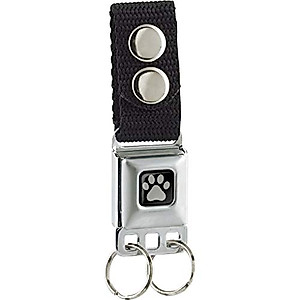 Buckle-Down Men's Keychain-Paw Print, Multicolor, One Size