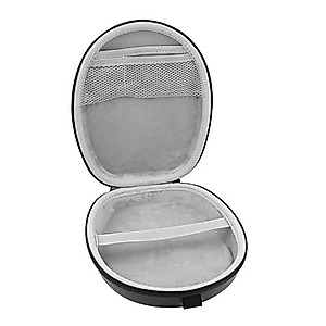 Geekria Shield Case Compatible with Master & Dynamic MH40, MW65, MW60, M&D MW50+, MG20 Wireless Headphones, Replacement Protective Hard Shell Travel Carrying Bag with Cable Storage (Black)