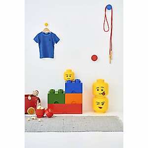 ROOM Copenhagen, Lego Wall Hanger Set - Decorative Playroom Utility Hooks - Yellow/Red/Blue