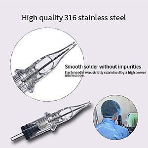 BIGWASP 4th Generation Premium Tattoo Needle Cartridges #10 Bugpin 3 Round Liner (3RL) 20Pcs