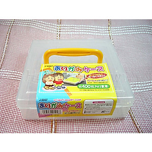 JapanBargain, Japanese 6-inch Origami Folding Paper Case Box Storage Container for Craft Cardstock Stamp Sewing Kit Tools， Pack of 2