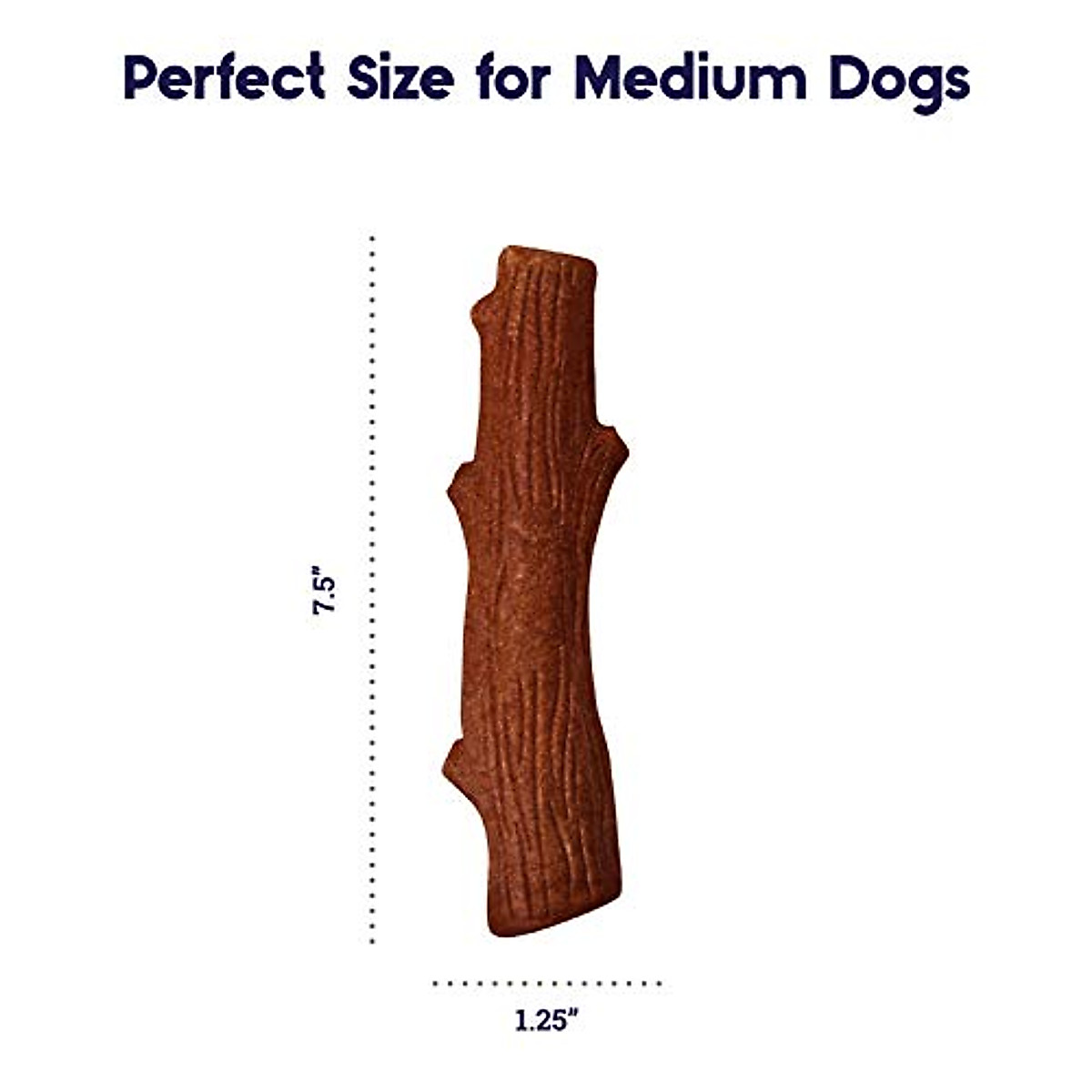 Petstages Dogwood Wood Alternative Dog Chew Toy, Mesquite, Medium