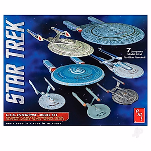 AMT Star Trek U.S.S. Enterprise Box Set 1:2500 Scale Snap Model Kit